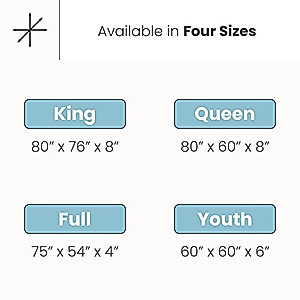 CordaRoy's - Quilted Waterproof Bed Protector for Beanbag Sleeper - Queen