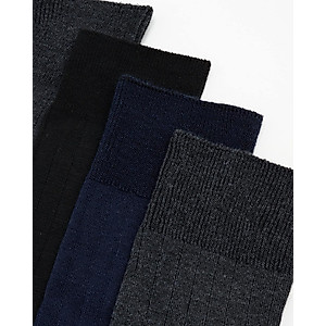 Van Heusen Men's Dress Socks - Lightweight Mid-Calf Crew Dress Socks (7 Packs), Size 6-12.5, Assorted