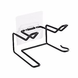 Hair Dryer Holder,Storage Shelf,Wall-mounted Stainless Steel Hair Dryer Straightener Rack Compatible with Most Hair Dryers