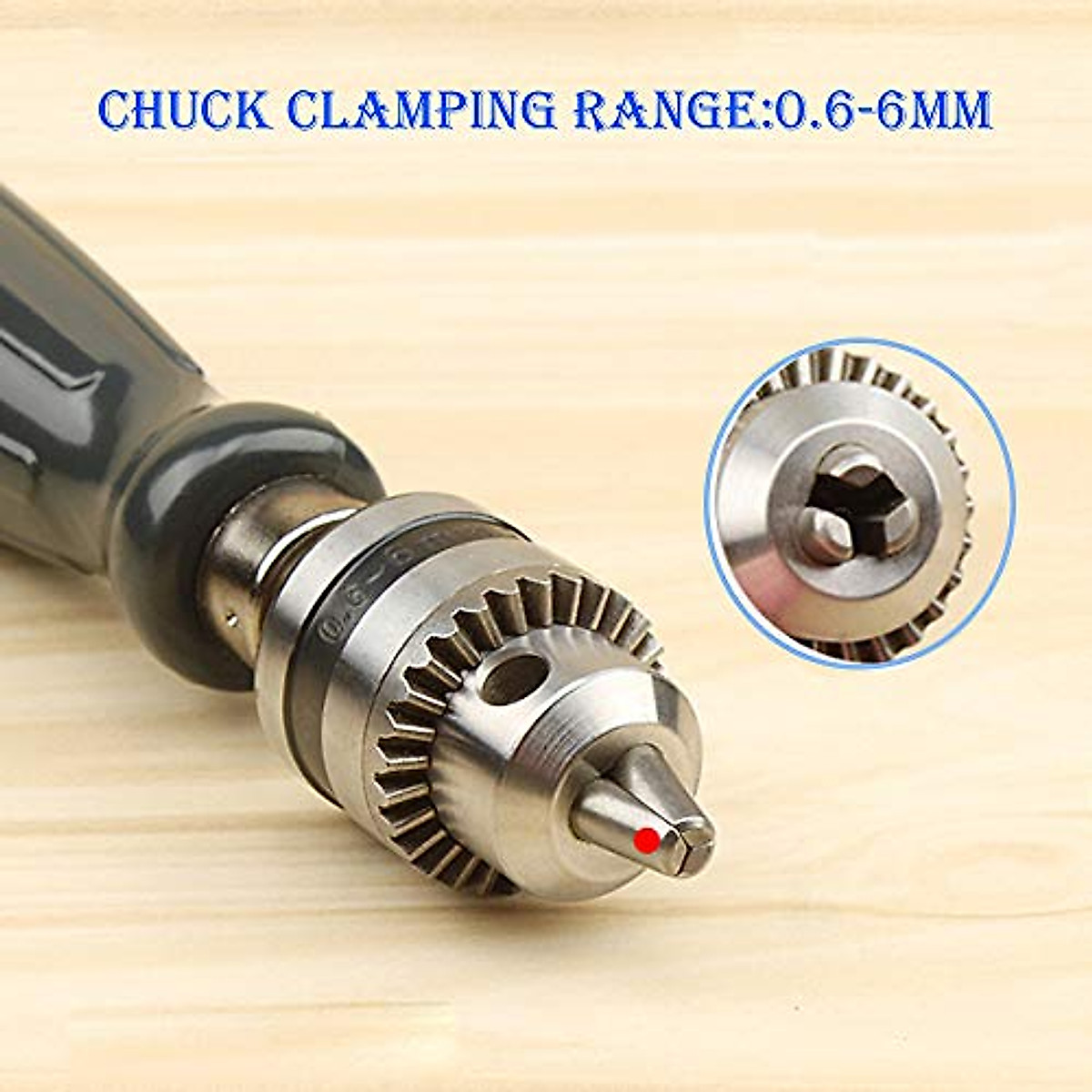 YAGSUW Hand Drill Bits Set 7 in 1 Manual Tool Pin Vises with Chuck Key & 5pcs Twist Drill Bits for Wood, Jewelry, Delicate Manual Work, Electronic Assembling and Model Making, DIY Drilling