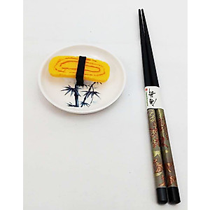 JapanBargain 2327, Set of 4 Soy Sauce Dishes Dipping Bowls Snack Side Dish Bowl Seasoning Dishes, 3.75 inches Diameter, Bamboo Melamine