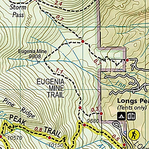 Rocky Mountain National Park Day Hikes Map (National Geographic Topographic Map Guide, 1701)