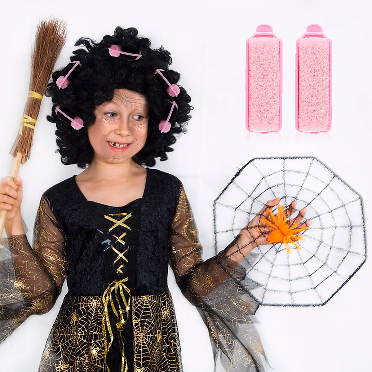 12 Pcs Foam Sponge Hair Rollers 2.4 Inch Hair Curlers to Sleep In Soft Sleep Rollers Hair Curlers for Curls Style Heatless Hair Curler Christmas Party Hairstyles