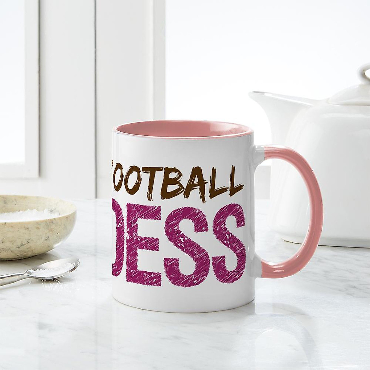 CafePress Fantasy Football Goddess Mug Ceramic Coffee Mug, Tea Cup 11 oz