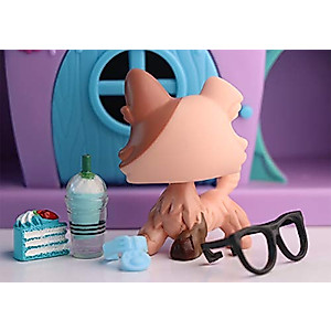 Judy Custom Erect Ears Butter Collie, OOAK Rare Figures Tan and Brown Buddy with Different Eyes with lps Accessories