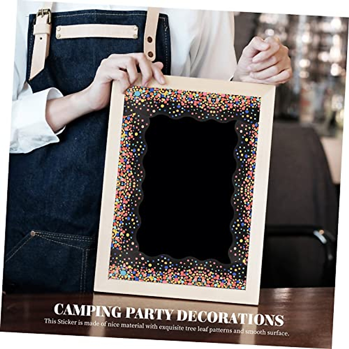 Ciieeo 2 Rolls Bulletin Board Stickers Removable Wall Stickers Black Out Stickers Black Chalkboard Classroom Border Trim Bulletin Board Border Stickers Bulletin Border Sticker Wall Decors