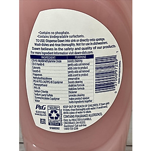 Dawn Gentle Clean Dishwashing Liquid 16.2 oz, Pomegranate & Rose Water Scent (Pack of 2)