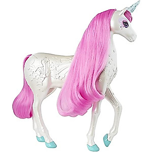 Barbie Dreamtopia Unicorn Toy, Brush 'N Sparkle Pink and White Unicorn with 4 Magical Lights and Sounds (Amazon Exclusive)