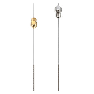 HESTYA 3D Printer Nozzle Cleaning Kit 0.4mm Stainless Steel Nozzle Cleaning Tool Kit 3D Printer Cleaning Needles, Drill Bits for 3D Printer Accessory, 10 Pack