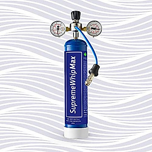SupremeWhipMax Whipped Cream Chargers - Pure Culinary Gas Whipped Cream Charger Cylinder - 0.95 L (580 gram) Compatible with Standard Cream Whippers