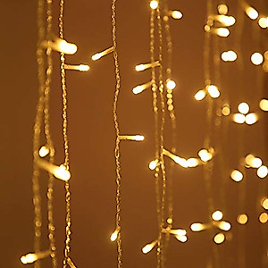 Koxly Outdoor String Lights 200 LED 66FT Long Fairy Tree Light with Remote Control Timer Waterproof Christmas Decorative Extendable Lights Plug in 8 Modes Twinkle Lights for Wedding Party Holiday