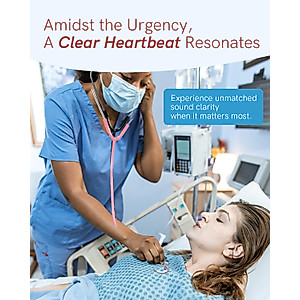 FriCARE Pink Single Head Stethoscope - Stethoscopes for Nurses Medical Nursing School Students - Estetoscopio Supplies for Study, StethoMedic Essentials, Ideal for Blood Pressure Monitoring, 30 inch