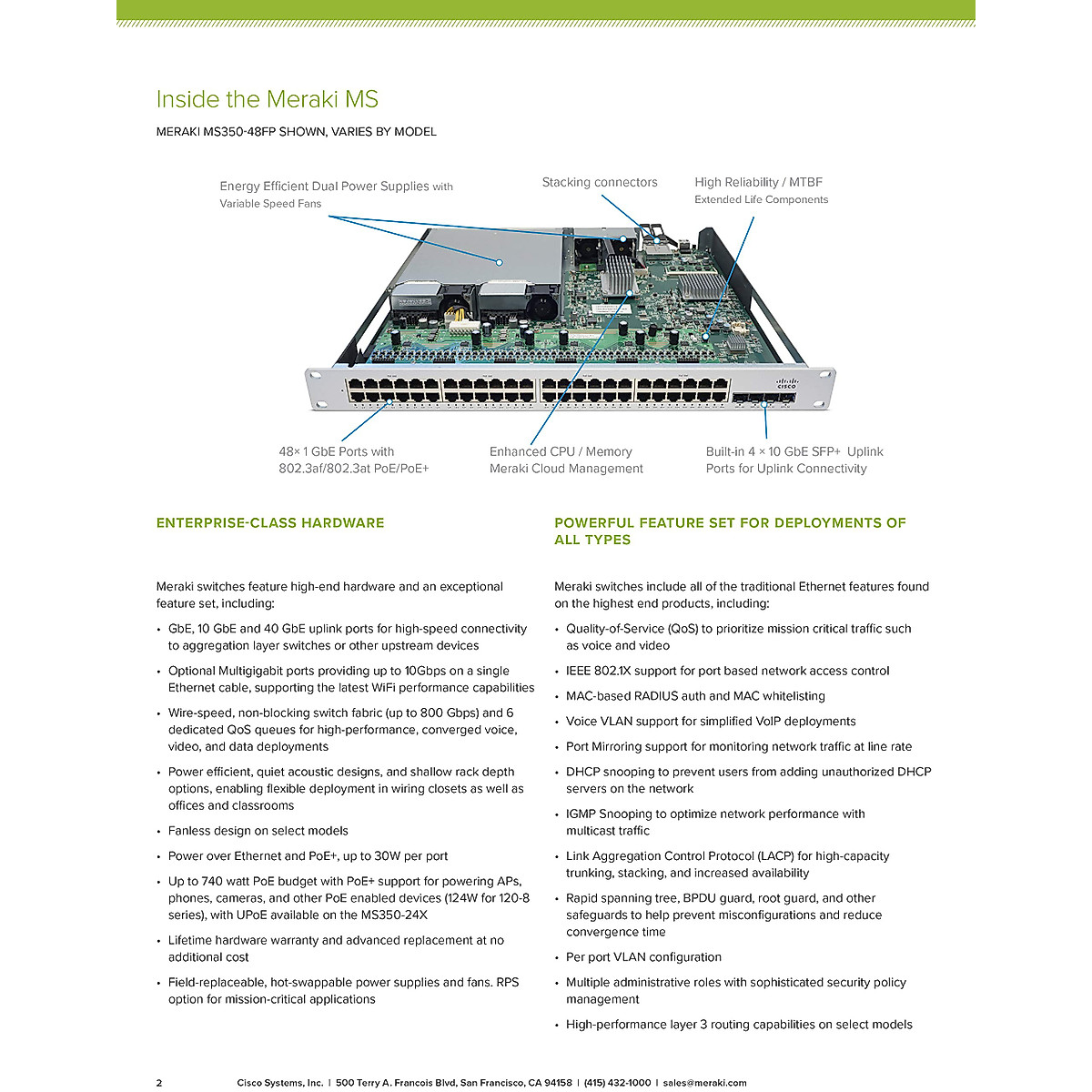MS120-8LP-HW Cisco Meraki Cloud Managed Network Switch NO License