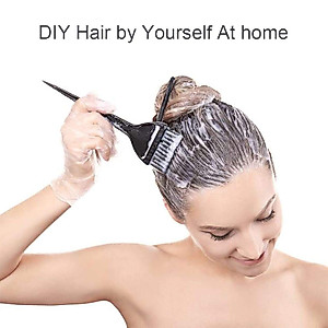 12 Pcs Hair Dye Brushes Color Tint Applicator for Salon Use Home DIY Dyeing, Black