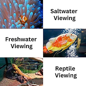 FL!PPER DeepSee Aquarium Magnifier Magnetic Viewer – Fish Tank Magnifying Glass – Magnetic Magnifying Glass Ideal for Photography – Flipper Fish Tank Accessories, 4"