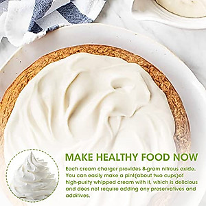 Whipped Cream Chargers N2O Nitrous Oxide 8-Gram Cartridge for Whipper Whipped Cream Dispenser (50 Packs)