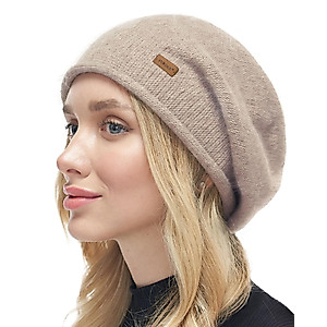 FURTALK Cashmere Slouchy Beanies for Women Winter Hats Soft Warm Beanie Hat Ladies Wool Knitting Skull Beanies