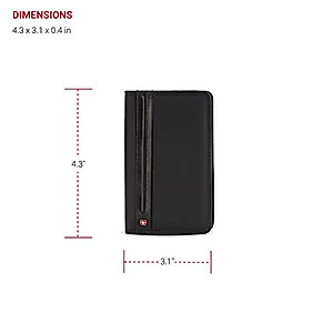 Wenger Luggage Diplomat Personal Card File 156, Black, One Size