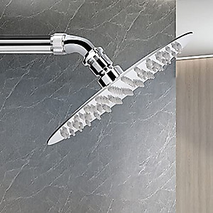 NearMoon Shower Elbow Adapter for Shower Head, Solid Brass 45°G1/2 Male to Female Shower Arm Extension Connector, Polish Chrome