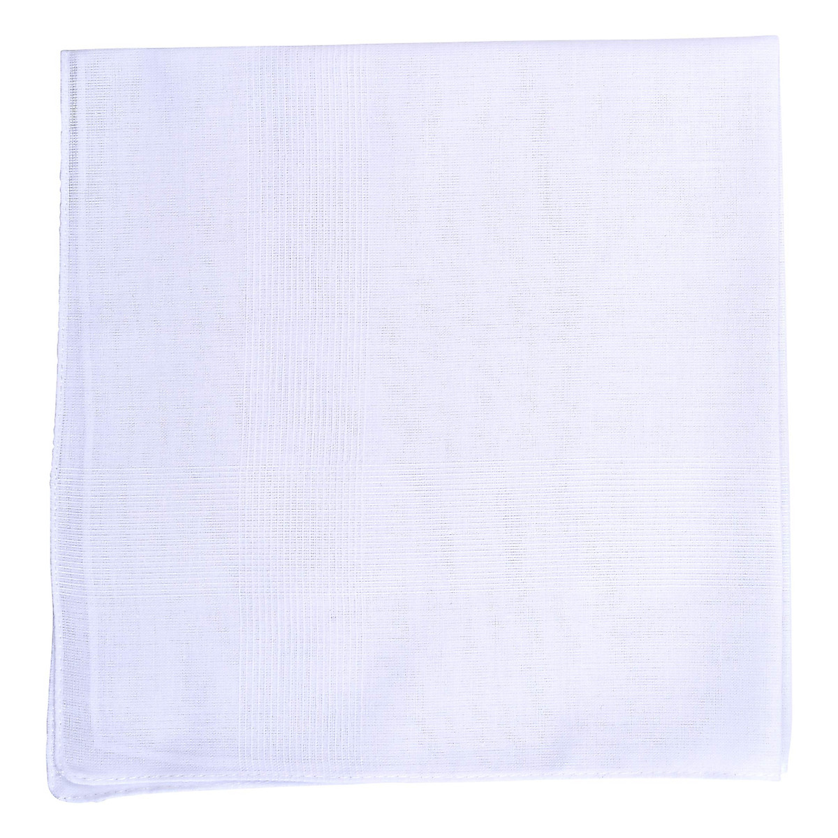 Van Heusen 6 pack Men's Fine Handkerchiefs (White- Permanent Press)