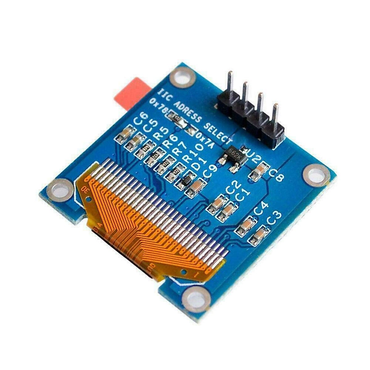 Hailege 0.96" SSD1306 I2C IIC OLED LCD Display 128X64 OLED for 51 STM33 Arduino Raspberry Pi White Font