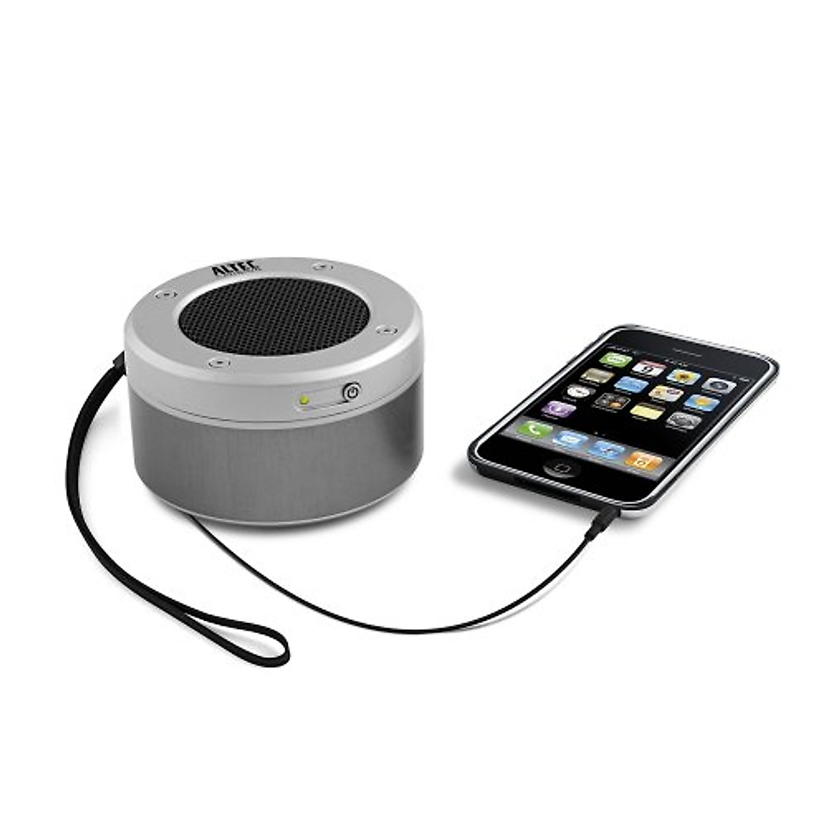 Altec Lansing iM-237 Orbit Ultra Portable Speaker for MP3 players (Silver)