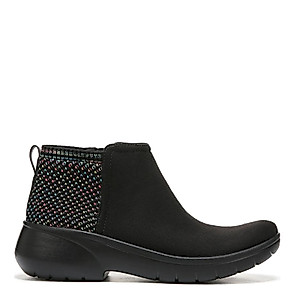 BZees Women's Karma Ankle Boot, Black/Rainbow, 9