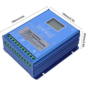 SZYARA 8000W Wind Solar Hybrid Controller,220V 12V 24V 48V MPPT Boost Charge Controller with Dump Load for 12V 24V 48V for Batteries,220v