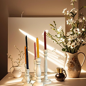 Set of 14 Beeswax Taper Candles, 9 Inch Premium Quality Smokeless Candles, Beeswax Candle for Home Gift Ideas Uncented Long Candles for Household, Wedding, Party, and Home Décor