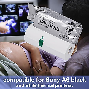 UPP-110HD High Density Ultrasound Paper, Replacement for UPP-110HD, 110 mm x 20m Thermal Print Film/Media 5 Rolls