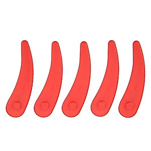 Lawn Mower Blades, Durable, Flexible, Household 25 pcs. Lawn Mower Blades Fast ABS Cut for Garden Red