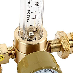 YaeTek Argon CO2 Mig Tig Flow meter 10-60 CFH Welding Weld Regulator Gauge Gas Welder CGA-580 With 80'' (6.6FT) Hose