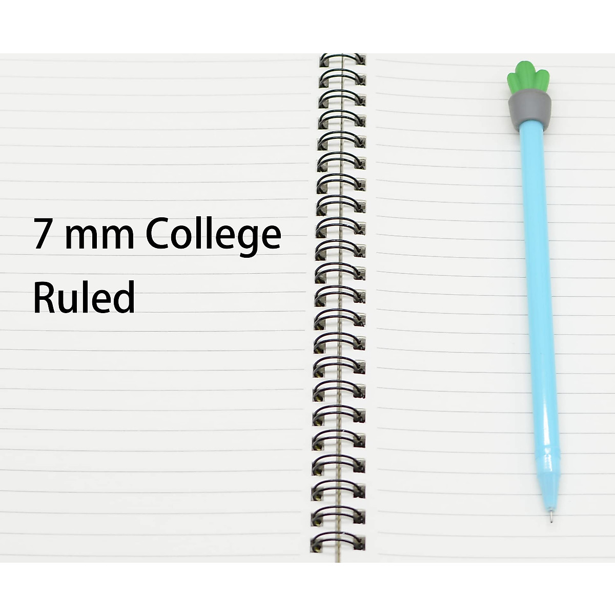 Yansanido Spiral Notebook, 8 Pcs A5 Marble Design Thick Hardcover 7mm College Ruled 80 Sheets -160 Pages Journals for Study and Notes (8 Style A5)