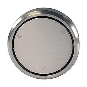 Westbrass D493CH-07 Patented Deep Soak Round Replacement 2-Hole Bathtub Overflow Cover for Full and Over-Filled Closure, Satin Nickel