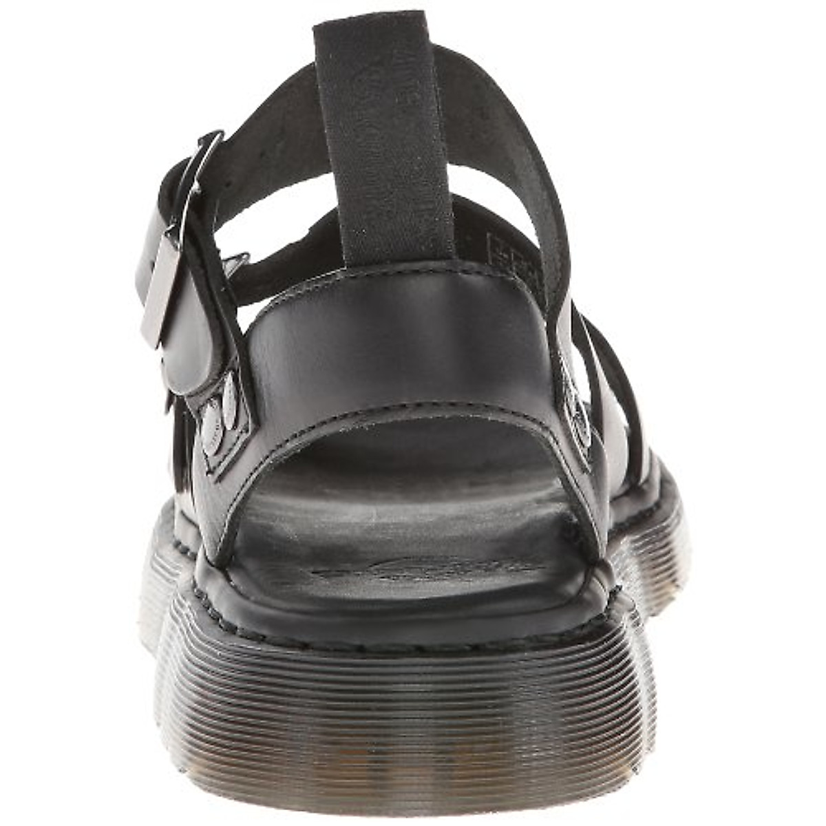 Dr. Martens mens Gryphon Gladiator Sandal, Black, 10-10.5 US