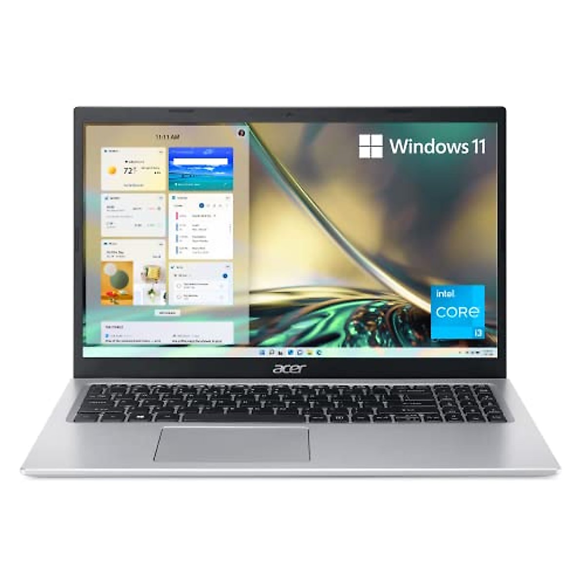 Acer Aspire 5 A515-56-36UT, 15.6" Full HD Display, 11th Gen Intel Core i3-1115G4 Processor, 4GB DDR4, 128GB NVMe SSD, WiFi 6, Windows 11 Home (S Mode)