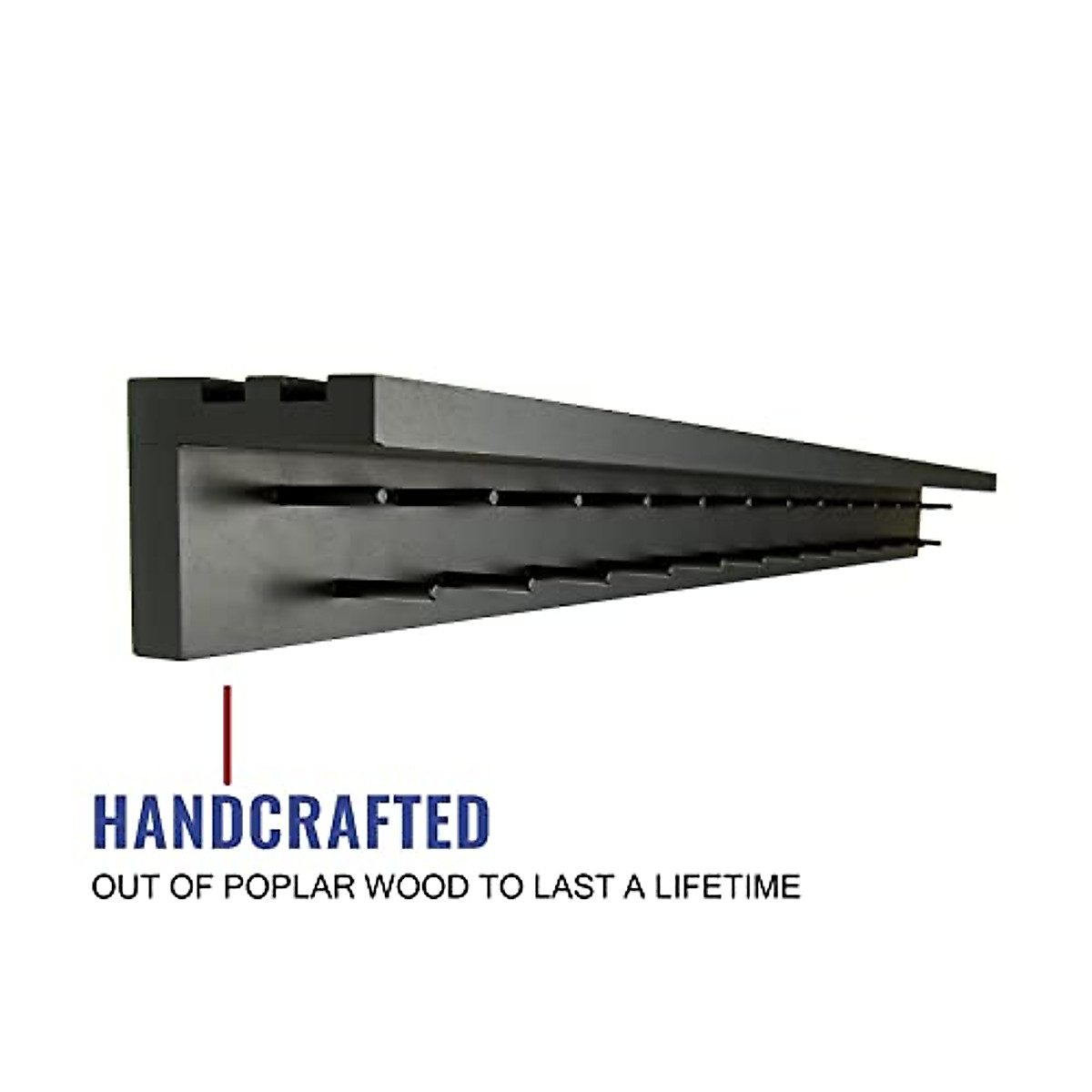 3ft Medal Awards Rack Premier Trophy Shelf- Trophy, Plaque and Medal Display (Black)