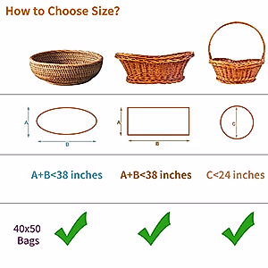 Yotelab Extra Large Cellophane Bags, 40x50 Inch Clear Cellophane Wrap for Gift Baskets, 10Pcs Jumbo Huge Clear Basket Bags