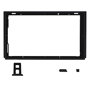 eXtremeRate Black Front Back Plate for Nintendo Switch Console, NS Joycon Handheld Controller Housing with Full Set Buttons, Full Set Replacement Shell for Nintendo Switch - Switch NOT Included
