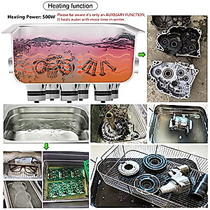 Kaimashi Ultrasonic Cleaner 30L Large Ultrasonic Cleaning Machine SUS 304 with Digital Timer and Heater