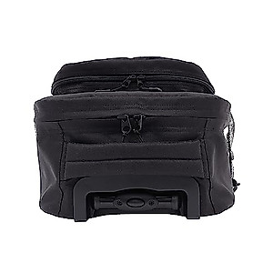 Travelers Club Rolling Backpack, Black, 18-Inch