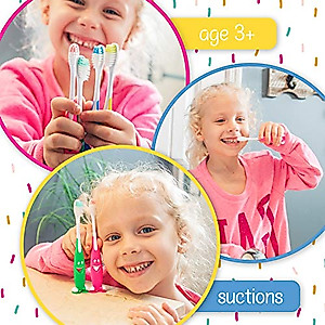 Lingito Kids Toothbrush Extra Soft, Easy Grip for Toddlers Toothbrushes | Children Size Toothbrush Pack Kids Ages 3+