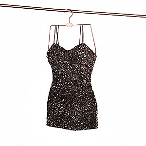 Rose Gold Full Body Shape Metal Wire Swimwear Swimsuit Display Hangers for Dress，Bikini，Lingerie Hangers (10 Pack ，Rose Gold)