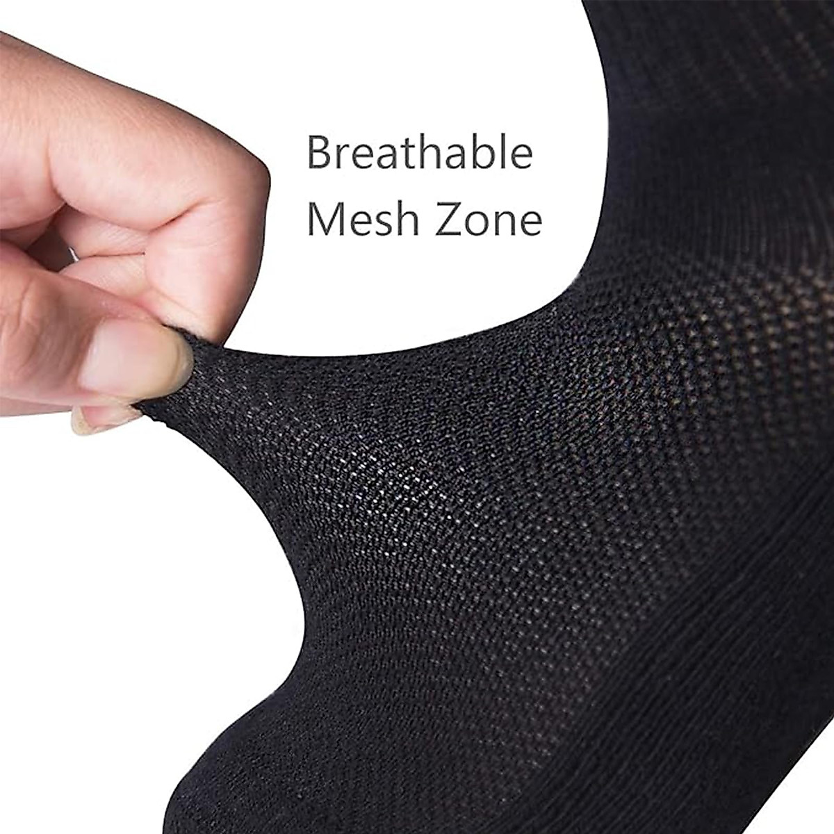 +MD Ultra Soft Athletic Running Socks for Women and Men, Cushioned Moisture Wicking No Show Short Casual Sports Socks-6 Pairs, 2Black/2White/2Grey9-11