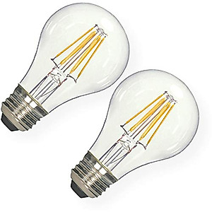 Satco S9876 Omni-Directional LED Light Bulb, Frosted Finish, 120 Volts, 7 Watts, 800 Initial Lumens, A19 Lamp Shape, Medium Base, 4-1/8' MOL, 2-3/8'' MOD, 2700 Kelvin Temp, Smooth Dimming