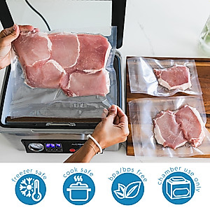 Avid Armor – Chamber Machine Pouches 3.5mil, Pre-Cut Chamber Vacuum Sealer Bags, Heavy Duty Seal Pouch, BPA-Free Chamber Sealer, Assorted Size Pack, 6"x10", 8"x10", 11"x10" - Pack of 300