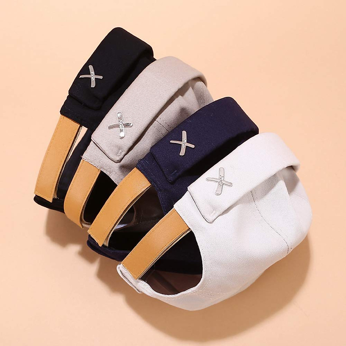 Zegoo Cotton Brimless Docker Cap Adjustable Street Casual Lovers Visor-Less Sailor Skullcap Beanie Hat 4Pack