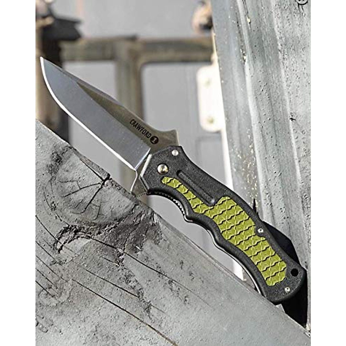 Cold Steel Crawford Model 1 Folding Knife with Pocket Clip, 3 1/2" Blade, Zy-Ex Handle