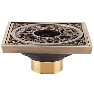 Haofy Shower Drain Hair Catcher, Shower Drain Hair Catcher, Brass Shower Floor Waste Drain Strainer Cover for Bathroom Bathtub and Kitchen Drain Cover(C)