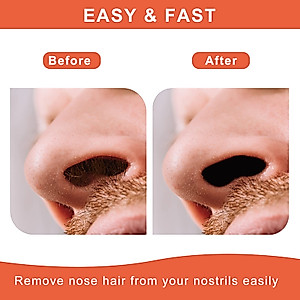 ANREACHO Nose & Ear Hair Wax Kit for Men & Women, 100g Wax with 20 Applicators, Safe Home Grooming Solution for Painless 15-20 Time Usage